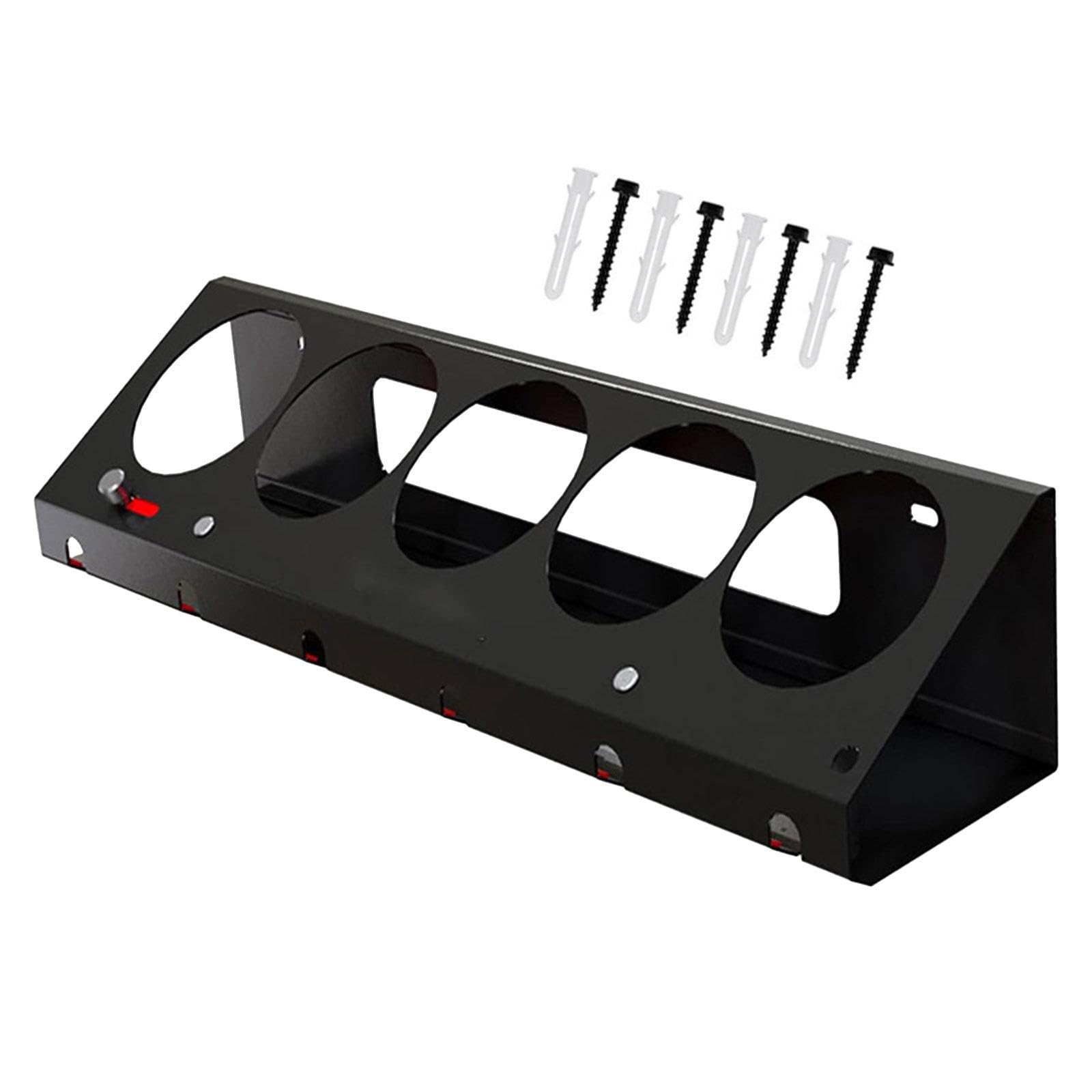 Generic Spray Bottle Organizer Wall Mounted Pneumatic Tools Holder Garage Organiser Sturdy Black Easy Installation Tools Storage Rack