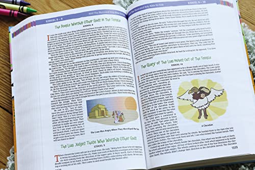 NIrV, The Illustrated Holy Bible for Kids, Hardcover, Full Color, Comfort Print: Over 750 Images