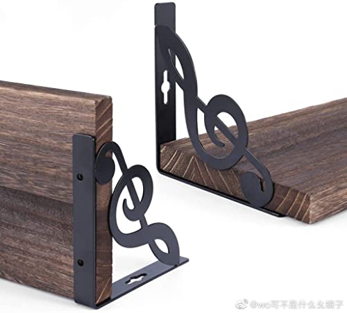 Floating Wall Shelves Set of 3, 16-Inch Solid Wood Floating Shelves Cat Climbing, Wall Mounted Shelf Organizer for Living Room, Bedroom, Kitchen, Bathroom, Office (Carbonized-Brown)