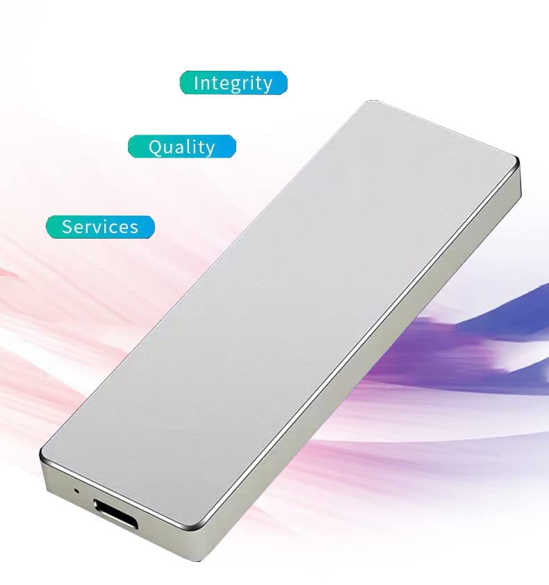 External Solid State Drive 2TB SSD high Speed 400 MB/S USB 3.1 Type-C External SSD Hard Drive Compatible with PC, Laptop, Desktop and Mac(05151YLQQQ05100)