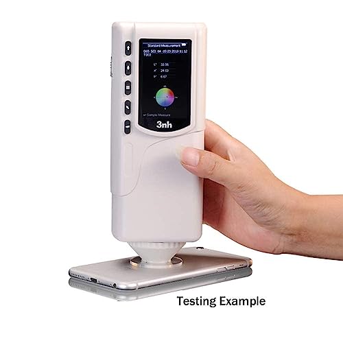 Handheld Colorimeter Color Difference Meter with Built-in White Plate 4mm Measuring Aperture