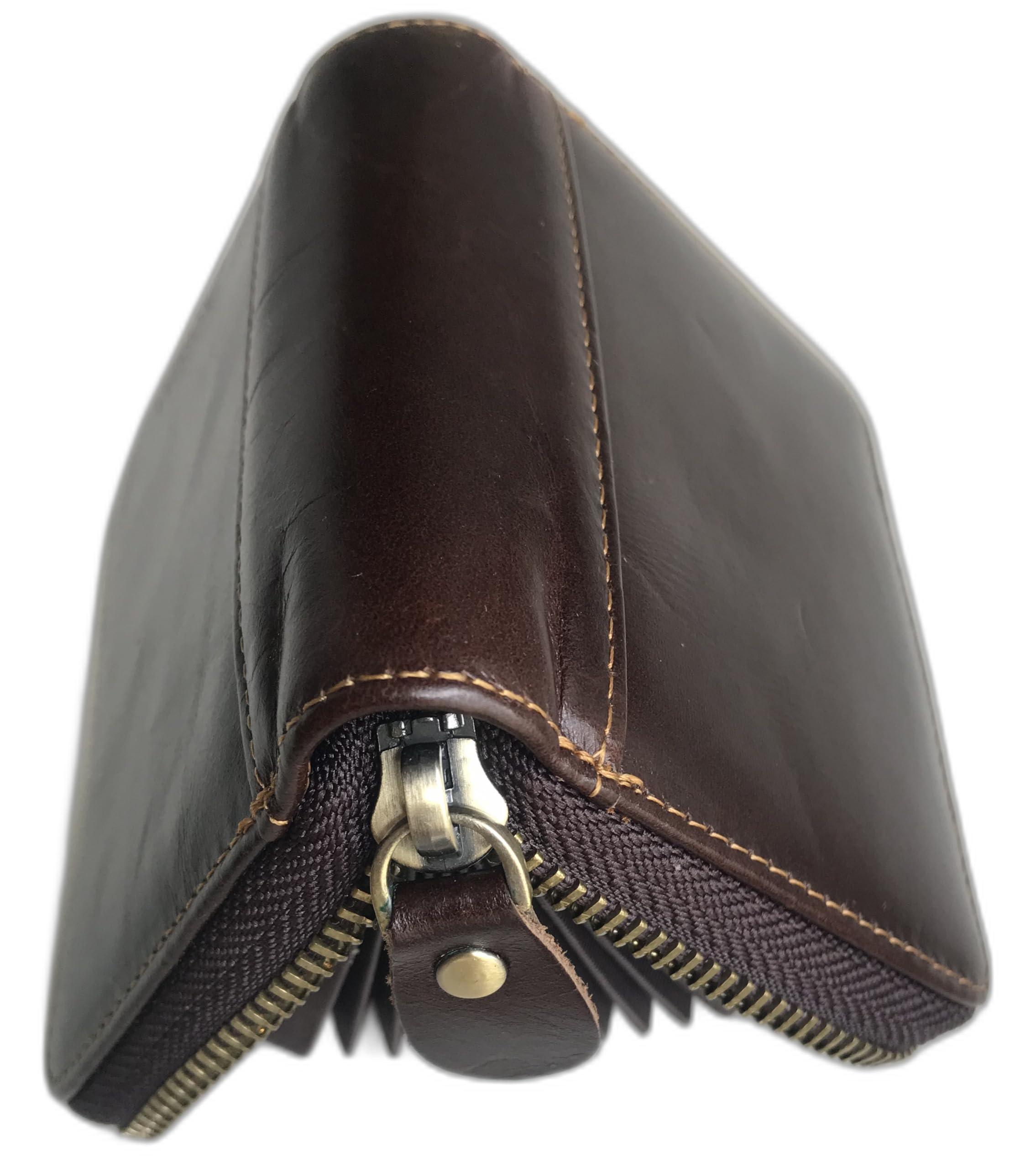 KOSSJAA credit card holders womens card case RFID blocking leather wallet Coin Purse mens (brown)