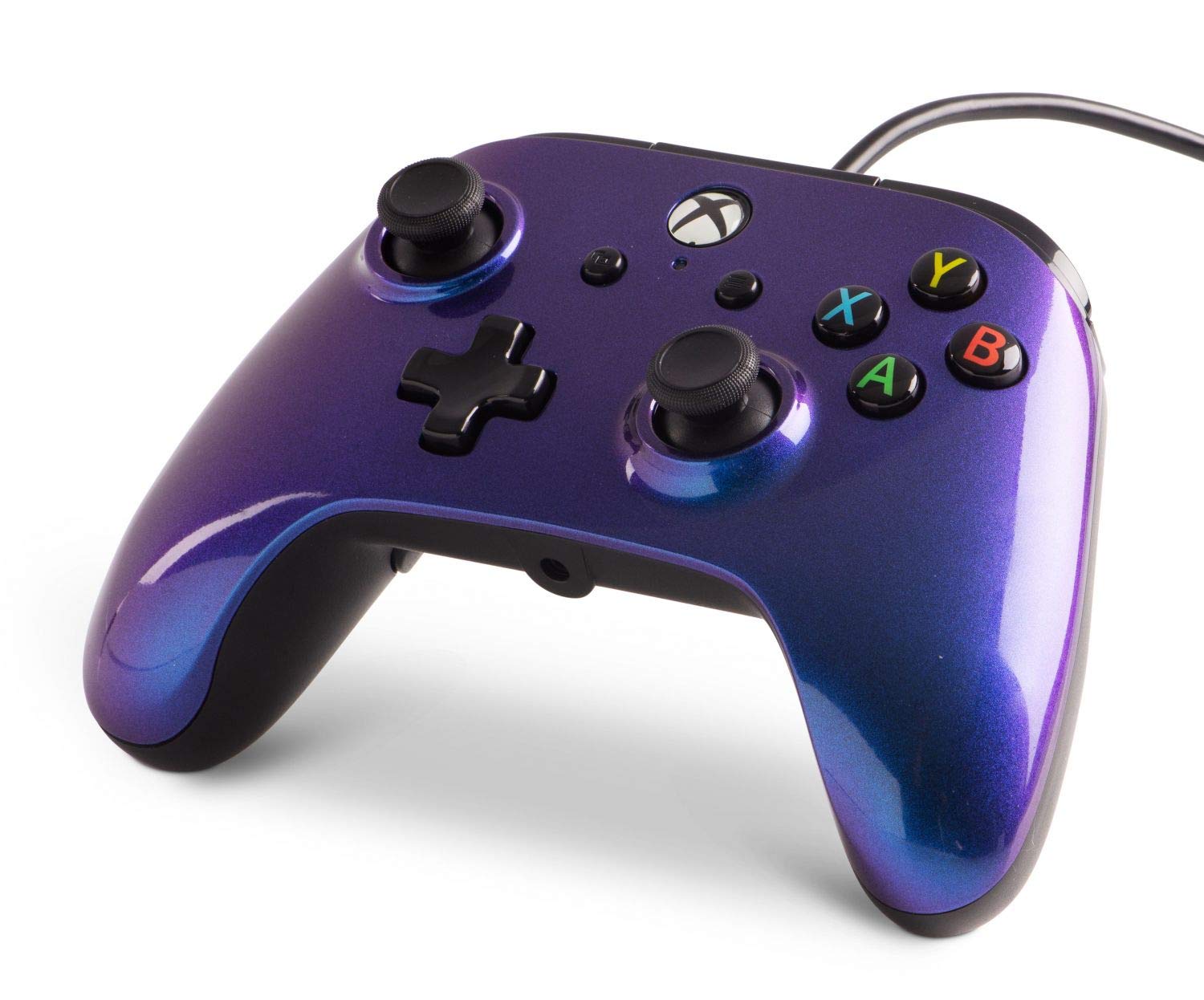 PowerA Enhanced Wired Controller for Xbox One - Cosmos Nebula, gamepad, wired video game controller, gaming controller, Xbox One, works with Xbox Series X|S