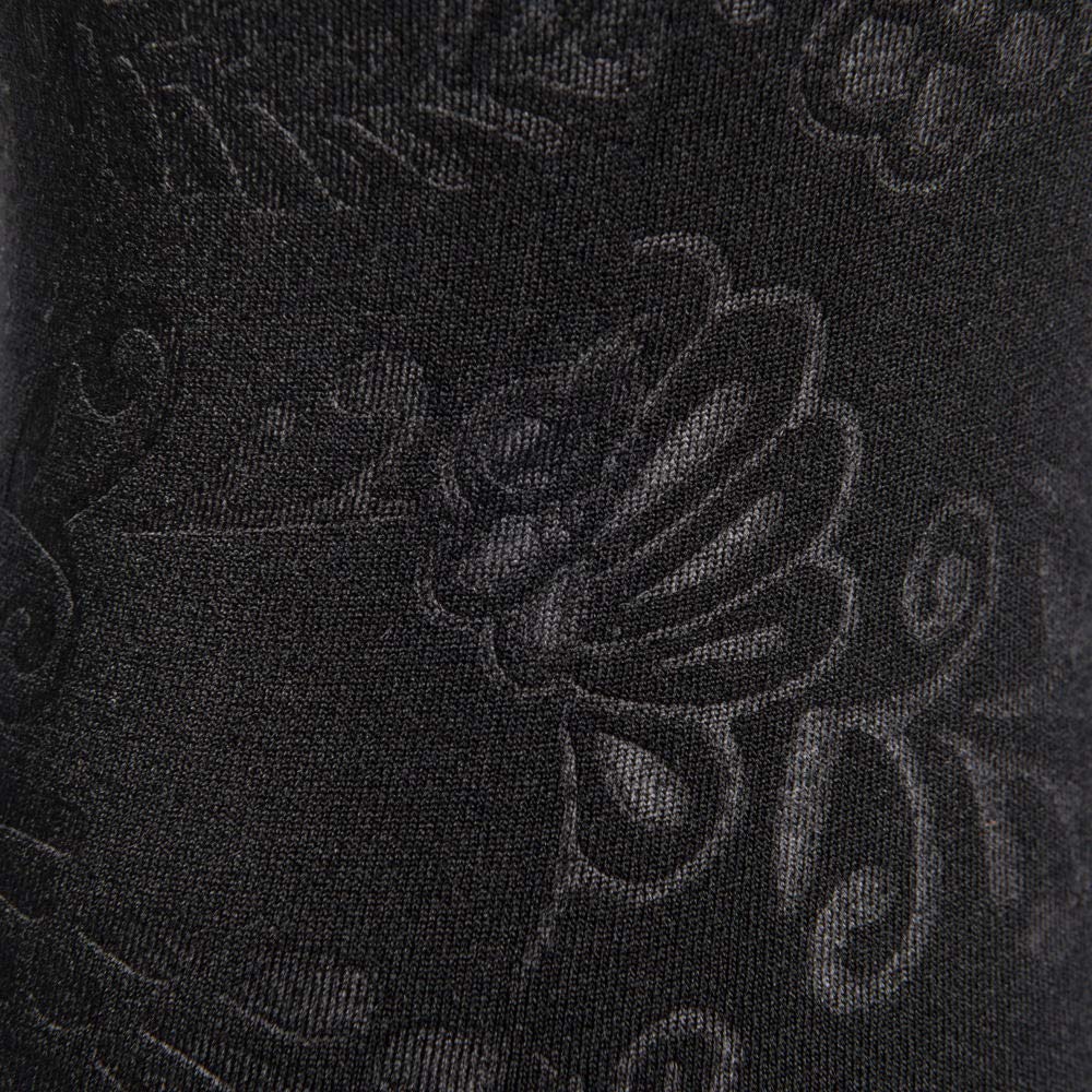 MUK LUKS womens Women's 1-pair Embossed Leggings Hosiery, Black, X-Large-XX-Large US