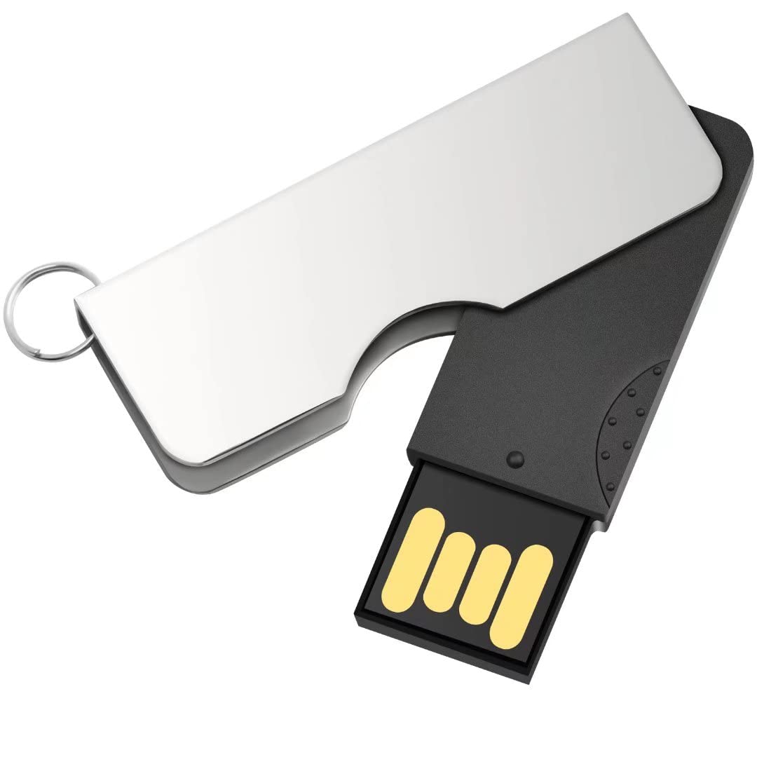 FBKK 64GB USB Flash Drive, Waterproof Memory Stick with Keychain, USB 2.0 Portable Thumb Drive for Storage and Backup
