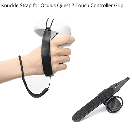 Carry Case for Oculus Quest / Oculus Quest 2 Gaming Headset and Controllers Accessories Protective | Knuckle Straps with Wrist Straps & Thumbstick Covers for Oculus Quest 2 VR