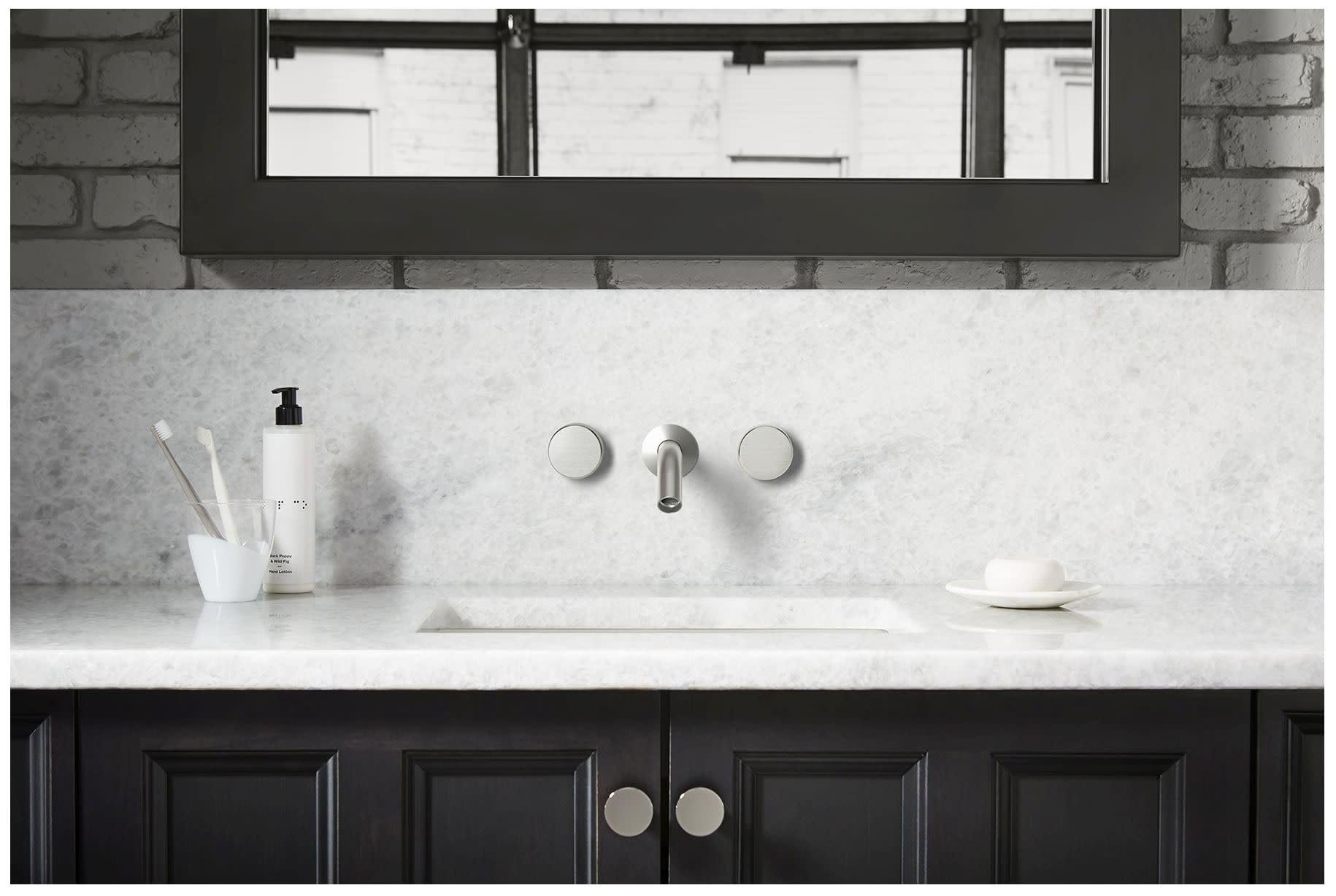 KOHLER Components Wall-Mount Bathroom Sink Faucet Spout With Tube Design 1.2 GPM