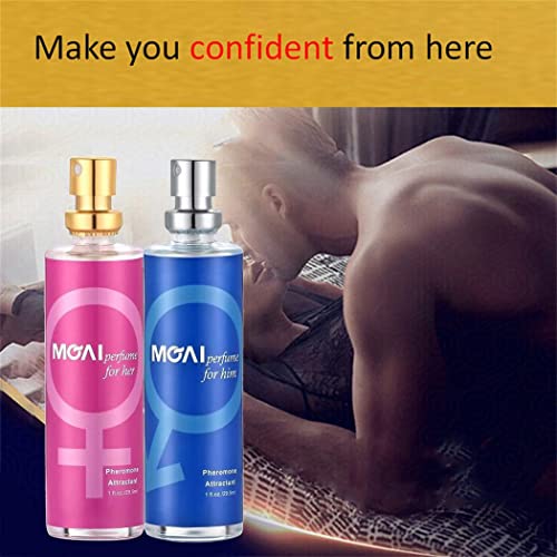 Racsoh Pheromone Perfume for Men & Women - Attraction Cologne, Unisex Love Potion Fragrance, Enhance Seduction & Intimacy. Irresistible Pheromone Spray - Romantic Pheromone Sensual Attractant (Men)