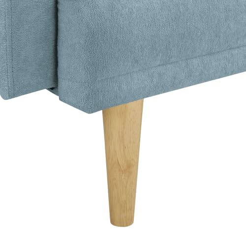 Ghouse Blue Sofas for Living Room Furniture Sets Daybed Couch Sleeper Small Loveseat for Small Spaces Futon Chair 76 Inch Sofa Bed