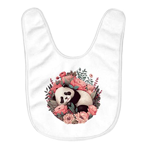 Cute Cartoon Panda Baby Bibs - Animal Baby Feeding Bibs - Print Bibs for Eating