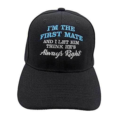 Captain and First Mate Always Right Matching Acrylic Hats - Black
