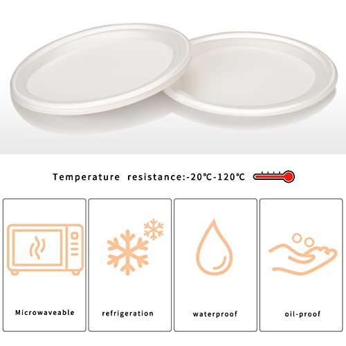 FYY 9 Inch Paper Plates, [50 Count] Disposable Sugarcane Paper Plates, Eco-Friendly Unbleached Heavy Duty Compostable 100% Biodegradable Paper Plates