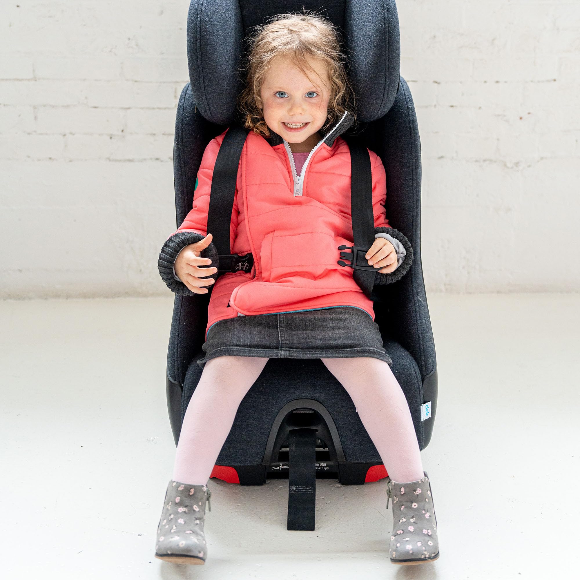 Buckle Me Baby Coats - Safer Car Seat Girls Winter Jacket - Collared Toastier Pinkerbell Toastier - Size 12 Months - As Seen On Shark Tank
