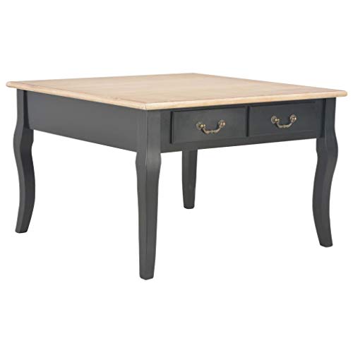 Center Table Modern Coffee Table Side End Table Coffee Table Black 31.5"x31.5"x19.7" Woodfor Living Room,Home,Office,Living Meeting Room