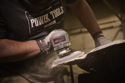 Ingersoll Rand 311A Dual-Action Angle Air Sander, 6" Adhesive Pad, 12,000 rpm, 0.25 hp, Side Exhaust