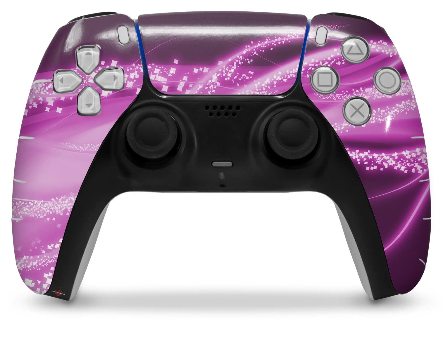 WraptorSkinz Skin Wrap compatible with Sony PS5 DualSense Controller Mystic Vortex Hot Pink (CONTROLLER NOT INCLUDED)