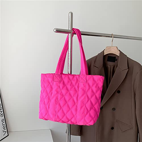 CLBDBAG Nylon Shoulder Bags Large Capacity Top-handle Bags Solild Color Shopping Shoulder Bags Casual Zipper for Party