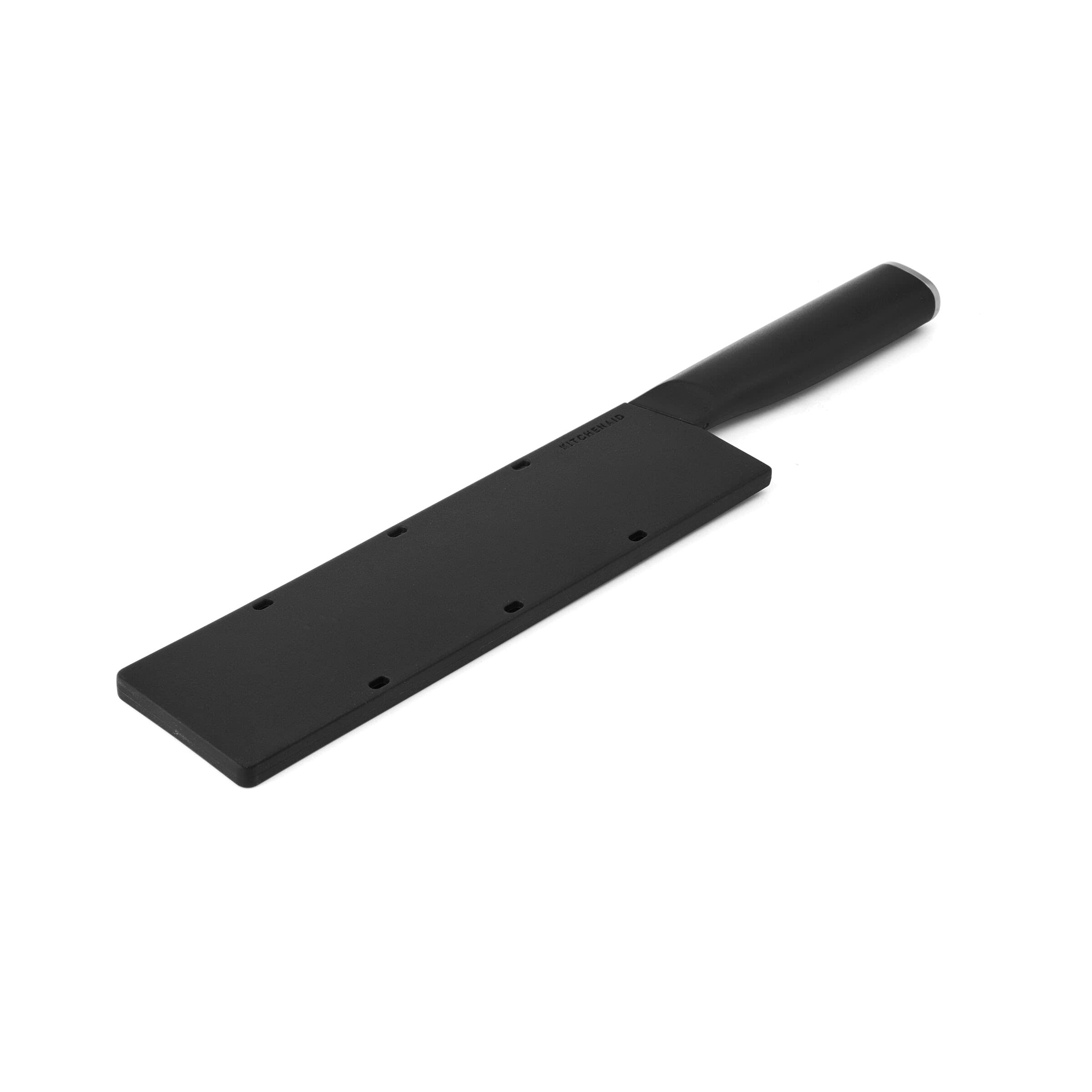 KitchenAid Classic Chef Knife with Custom-Fit Blade Cover, 8-inch, Sharp Kitchen Knife, High-Carbon Japanese Stainless Steel Blade Blade, Black