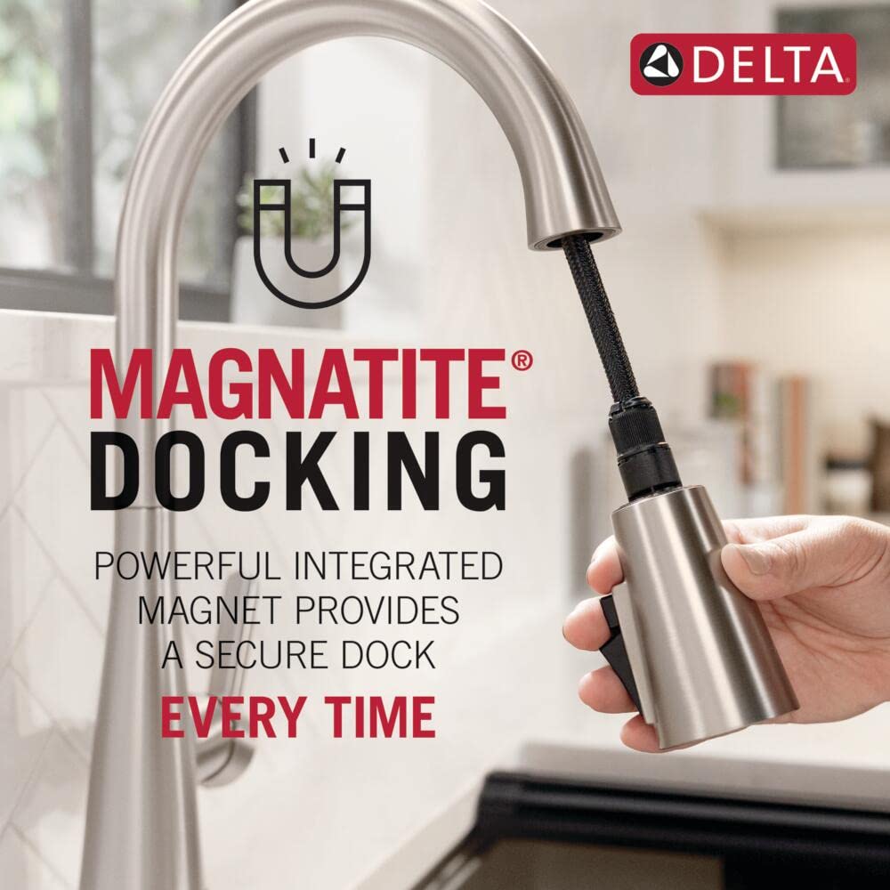 Delta Faucet Ophelia Oil Rubbed Bronze Kitchen Faucet, Kitchen Faucets with Pull Down Sprayer, Kitchen Sink Faucet, Faucet for Kitchen Sink with Magnetic Docking, Venetian Bronze 19888Z-RB-DST