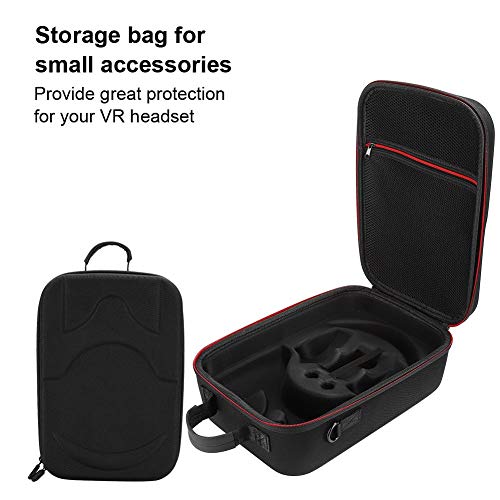 Portable Storage Bag VR Headset Accessory Carrying Case with Shoulder Strap for Oculus Quest VR Headset(Black)