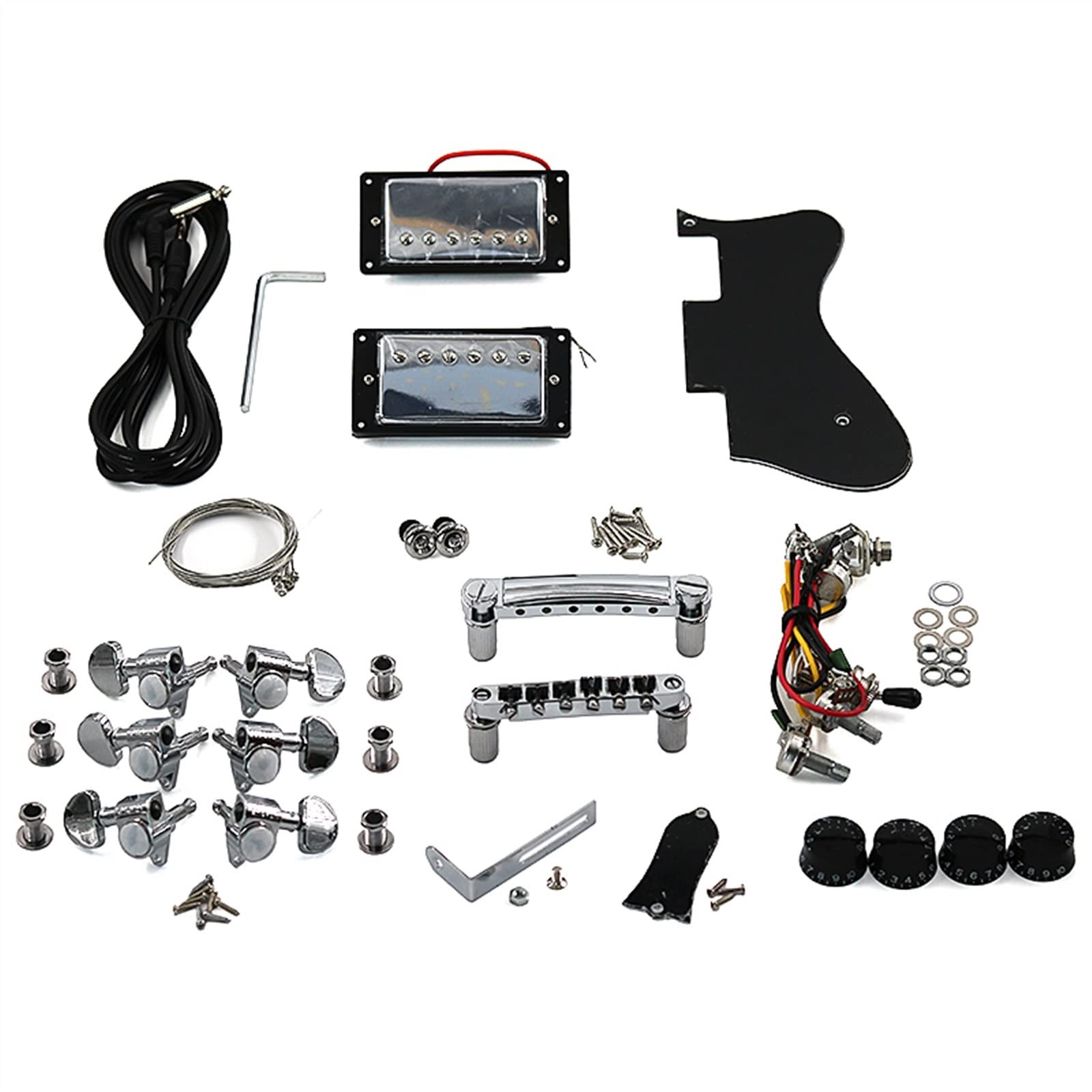 DIY Guitar Body Electric Guitar DIY Combination Kit Assembling A Full Set of Production Accessories for Beginners