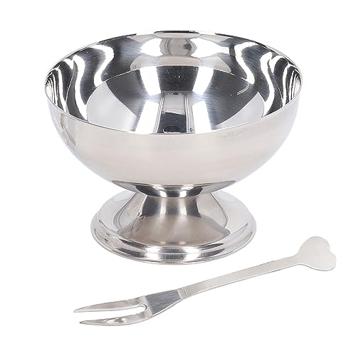 Haofy Ice Cream Bowl Trifle Tasting Bowls Easy To Rust Resistant Durable Elegant With Fork For Restaurant (150ml)
