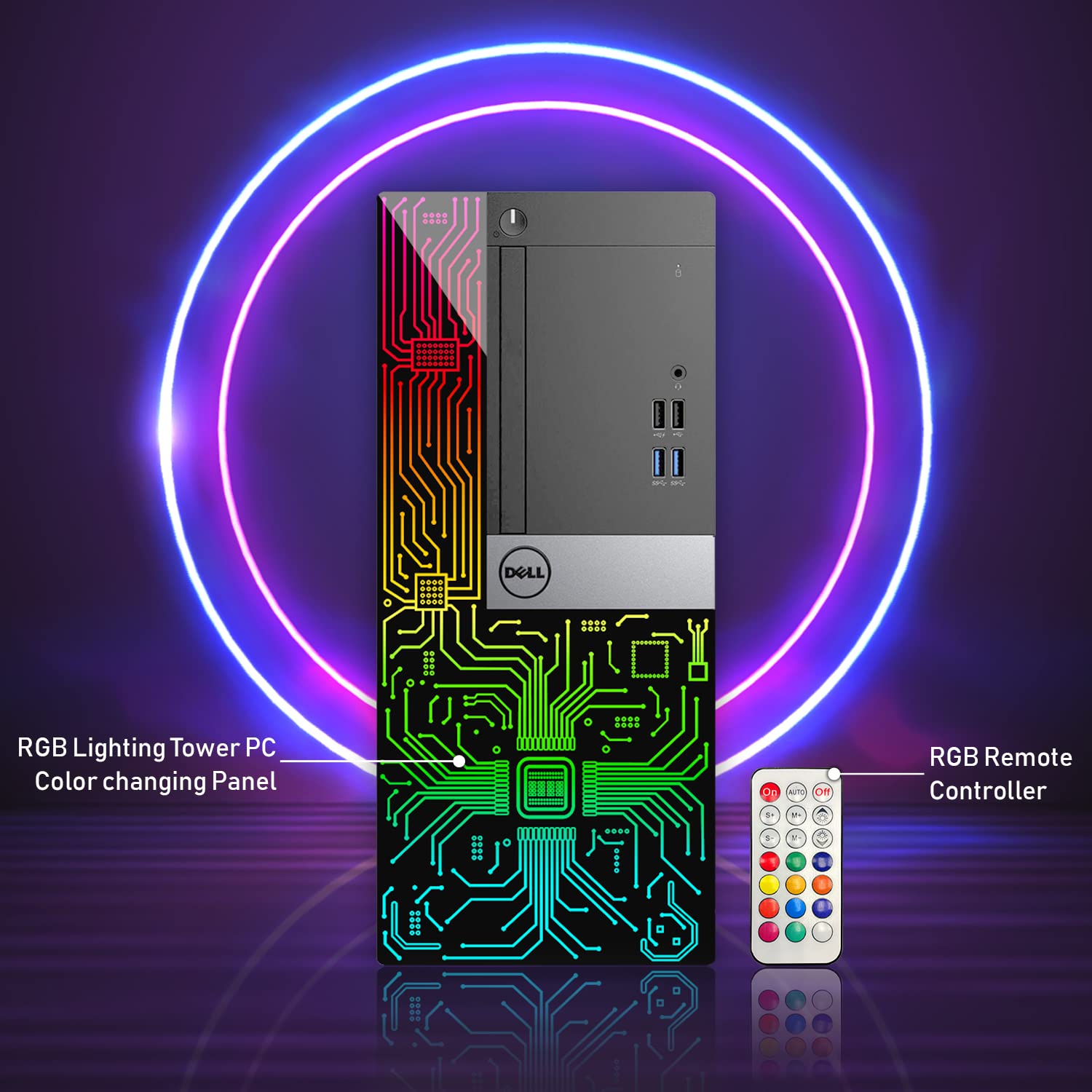 Dell Gaming PC OptiPlex 3040 Tower Desktop Computer - Intel Core i7 6th Gen (3.40 GHz) - GeForce GT 730 2GB GDDR5-16GB RAM - 1TB SSD - Windows 10 Pro - Wi-Fi - Keyboard & Mouse - HDMI (Renewed)