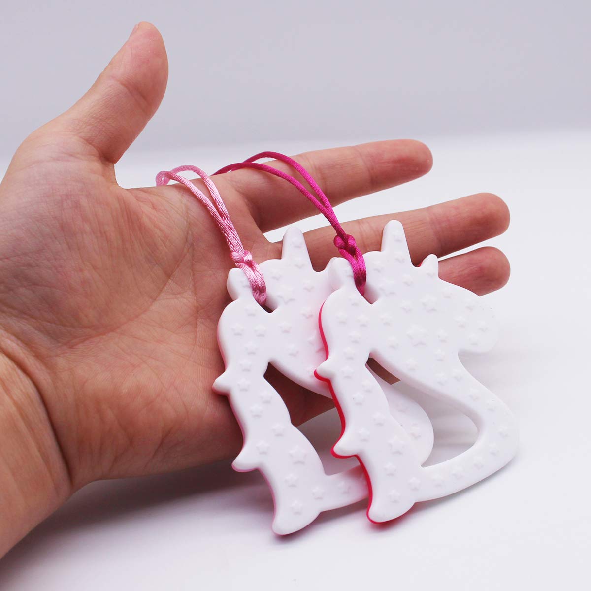 Xtra Tough Chew Necklace for Kids Girls - Chewing Necklace Teething Necklace Teether Necklace Chew Toys Teething Toys - Designed for Chewing, Autism Sensory Teether Toy