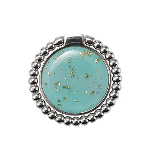 LAX Gadgets  Cell Phone Ring Holder - Finger Ring for Phone Case Easy Back Grip, Stand, Holder for All Smartphones Including iPhone & Android Phone - Laurel Turquoise