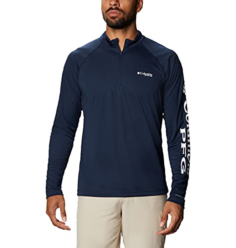 Columbia Men's Terminal Tackle 1/4 Zip, Collegiate Navy/White, 5X