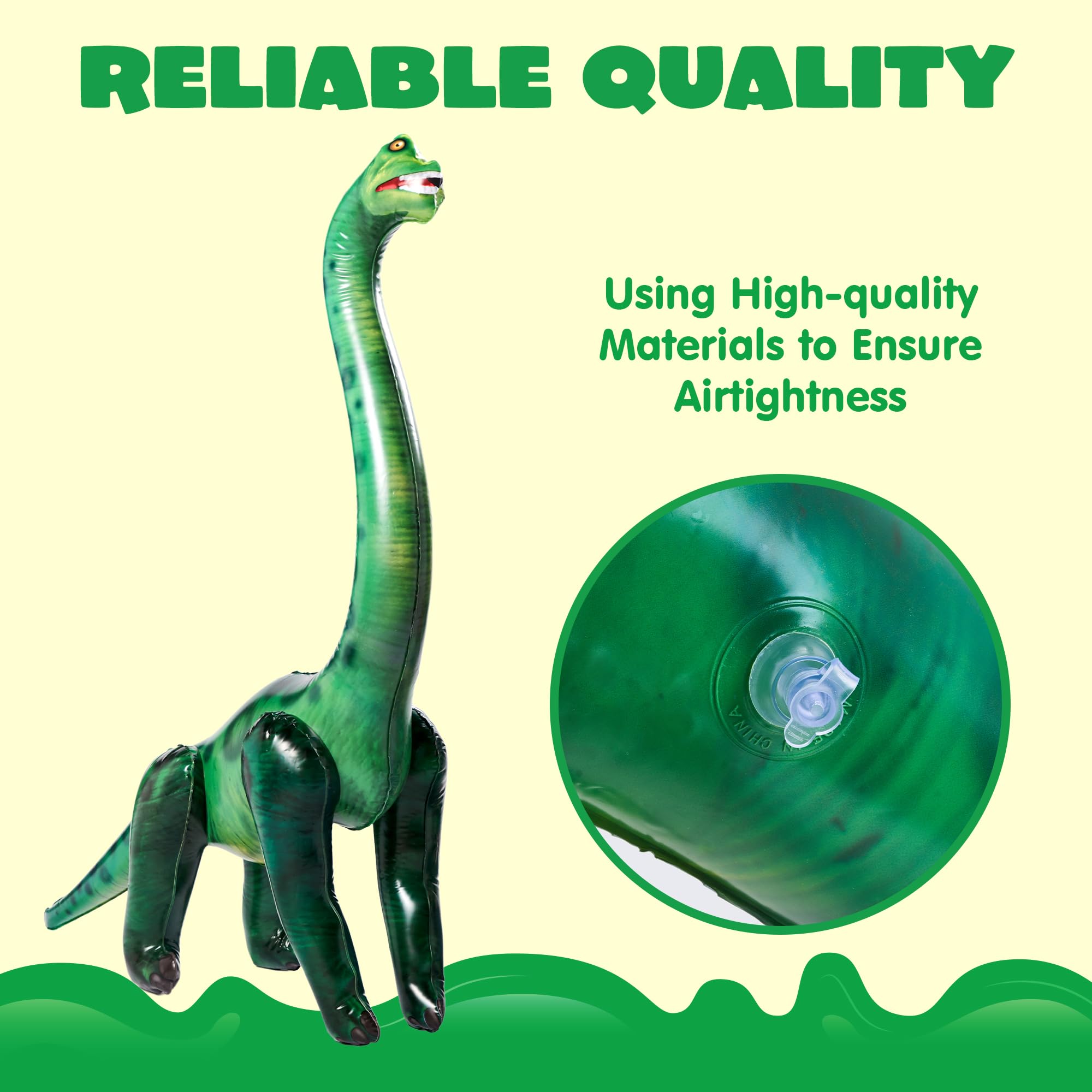 JOYIN 51" Brachiosaurus Inflatable Dinosaur Toy for Party Decorations, Birthday Party Gift, Gift for Kids and Adults