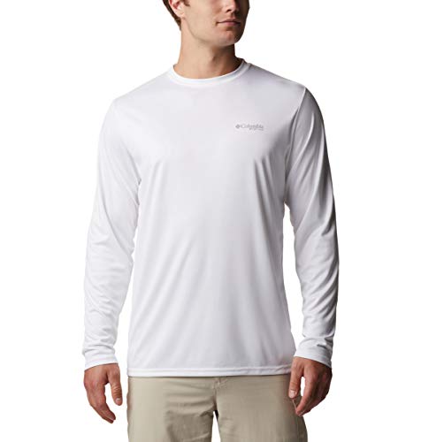 Columbia Men's Terminal Tackle PFG Fish Triangle Long Sleeve, City Grey/Trout, X-Large