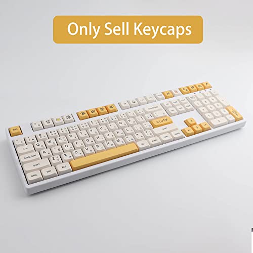 Hyekit PBT Keycaps 137 Keys Dye-Sublimation Keycaps XDA Profile Japanese Keycaps Cute Keycaps for Cherry Gateron MX Switches Mechanical Keyboards