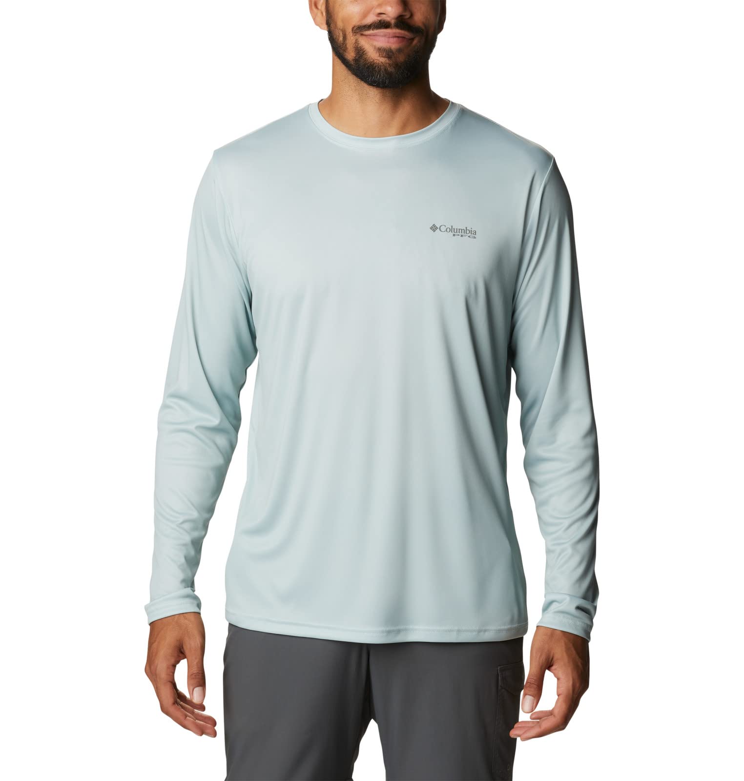 Columbia Men's Terminal Tackle PFG Fish Triangle Long Sleeve, Sun Glow/Dorado, XX-Large