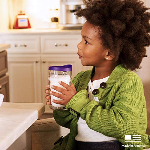 Tervis Made in USA Double Walled #1 Teacher Apple Insulated Tumbler Cup Keeps Drinks Cold & Hot, 10oz Wavy, Unlidded