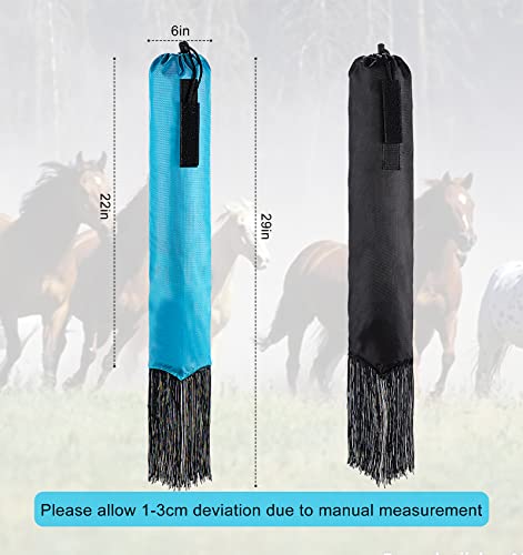 HYGMPDAS Horse Tail Bag - Tail Bag for Horses, Horse Tail Bag with Fringe, 2 PCS