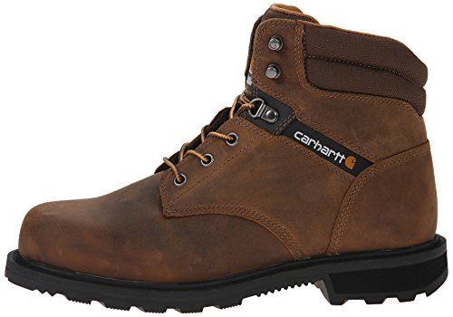 Carhartt Men's CMW6174 Traditional Welt 6" Soft Toe Non WP Boot Construction Shoe, Dark Brown Oil Tanned, 10