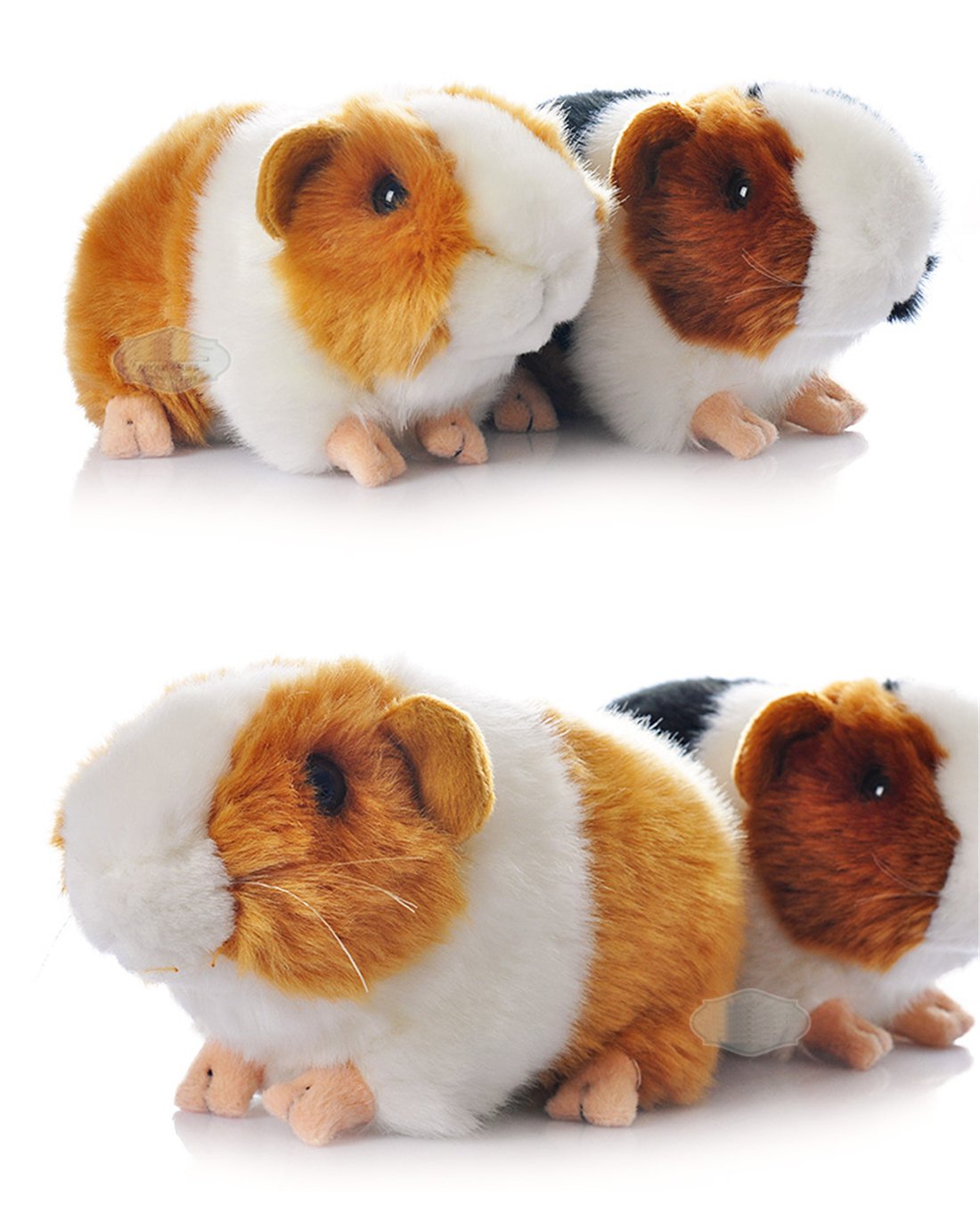 YAIRYANGTZE 2pcs Cute Plush Guinea Pig Stuffed Guinea Pig, 7 inch Plush Hamster Doll Stuffed Dutch Pig, Realistic Plush Guinea Pig