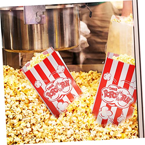 Snack Container 100pcs Popcorn Popcorn Packaging Bag Popcorn Bags s Portable Popcorn Holder Plastic Containers Plastic Popcorn Boxes Plastic Food Containers Treat Bag Snack Supply