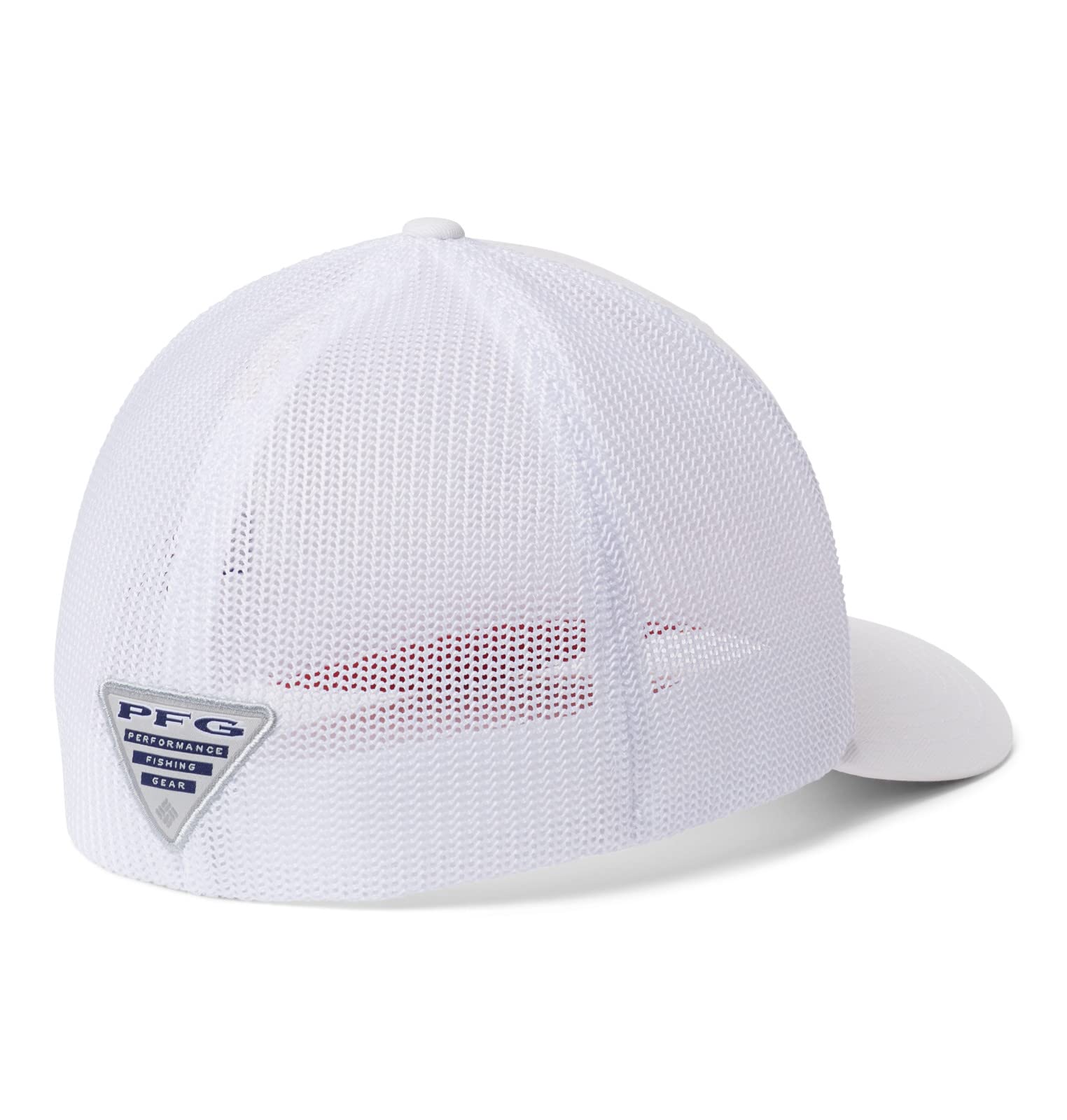 Columbia Unisex Pfg Mesh Ball Cap, White, Vivid Blue, Usa Flag, Large/X-Large