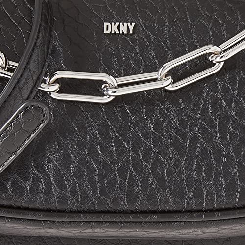 DKNY Lexi Double Crossbody, Black/Silver
