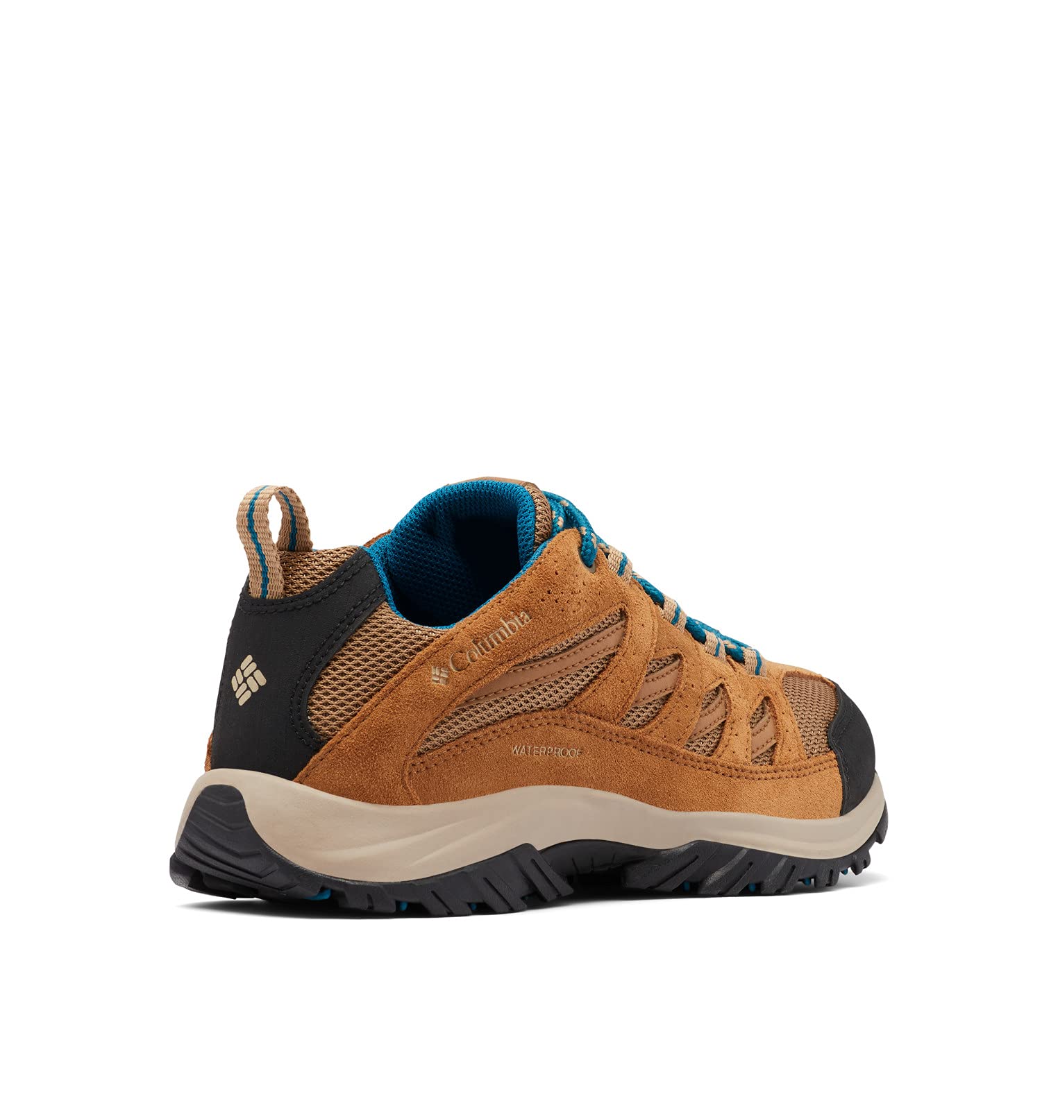 Columbia Women's Crestwood Waterproof Hiking Boot, Breathable, High-Traction Grip, Sahara/Siberia, 10