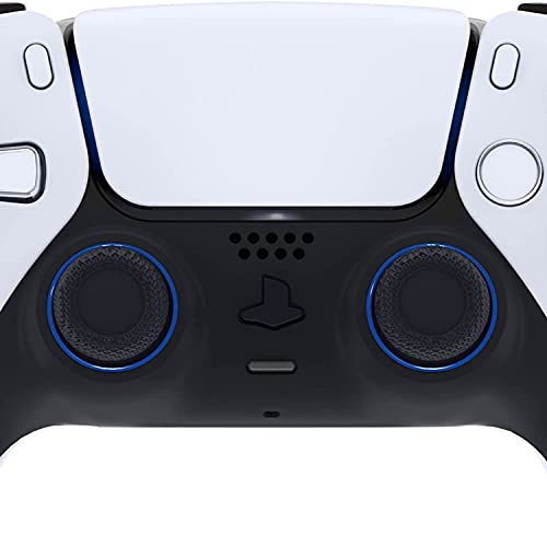 Yaner Glossy Replacement Accessories Accent Rings for DualSense 5 PS5 Controller - Controller NOT Included(Blue)
