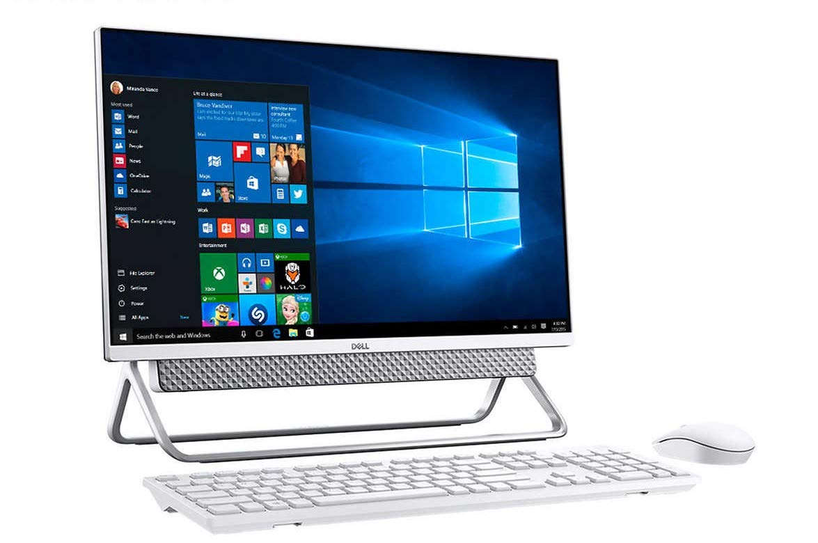 Dell Newest Inspiron 5000 All in One Desktop 24" FHD Touch-Display, i5-1135G7, 16GB DDR4 Memory, 512GB PCIe Solid State Drive, HDMI, WiFi, Pop-up Webcam, Wireless Mouse&Keyboard, Win10