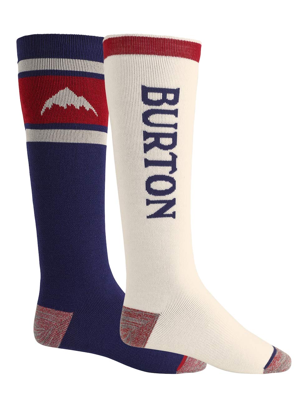 Burton Men's Weekend Midweight Snowboard Socks 2 Pack (Mood Indigo, Medium (7.5-10))