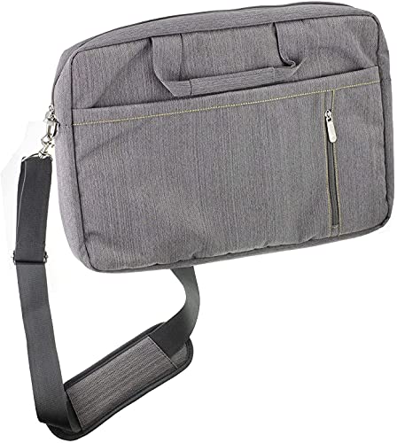 Navitech Grey Sleek Water Resistant Laptop Bag - Compatible with Dell Alienware Area-51m R2 Gaming Laptop