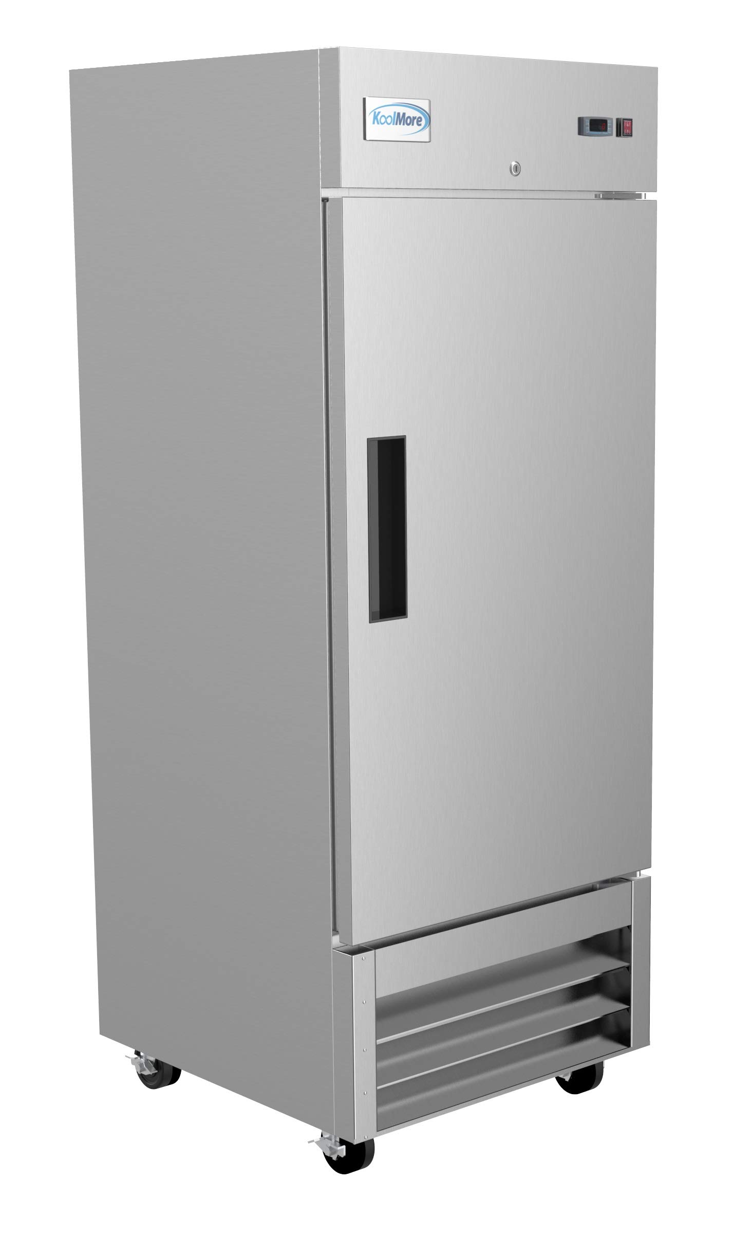 KoolMore 29" 1 Door Stainless Steel Upright Commercial Reach-in Freezer - 23 cu. ft