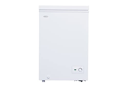 Danby Diplomat DCF035B1WM 3.5 Cu.Ft. Garage Ready Chest Freezer, Manual Defrost and Front-Mount Thermostat, in White