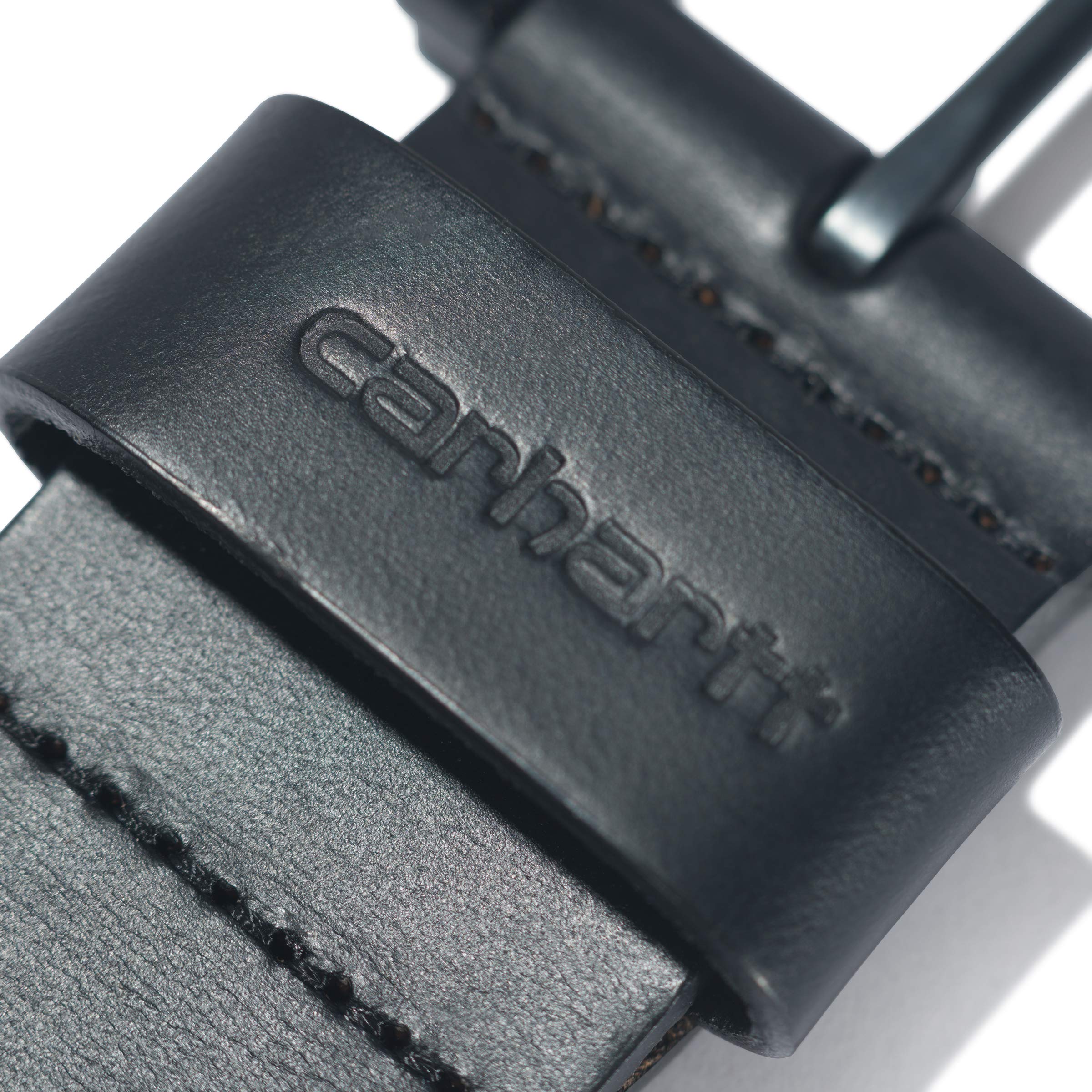 Carhartt Men's 36 Rugged Burnished Leather Box Belts, Black