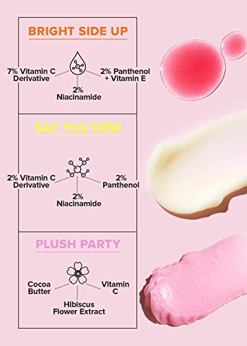 I Dew Care Skincare Set - Vitamin To Glow Pack | With Niacinamide, Grapefruit Extract, Vitamin C, Vitamin E, Vitamin B5, Serum, Cream, Lip Mask, Illuminating Vitamin C Trio, Gift, Spa day, Gift set, Travel Size, Korean Skincare, TSA Friendly Sizes